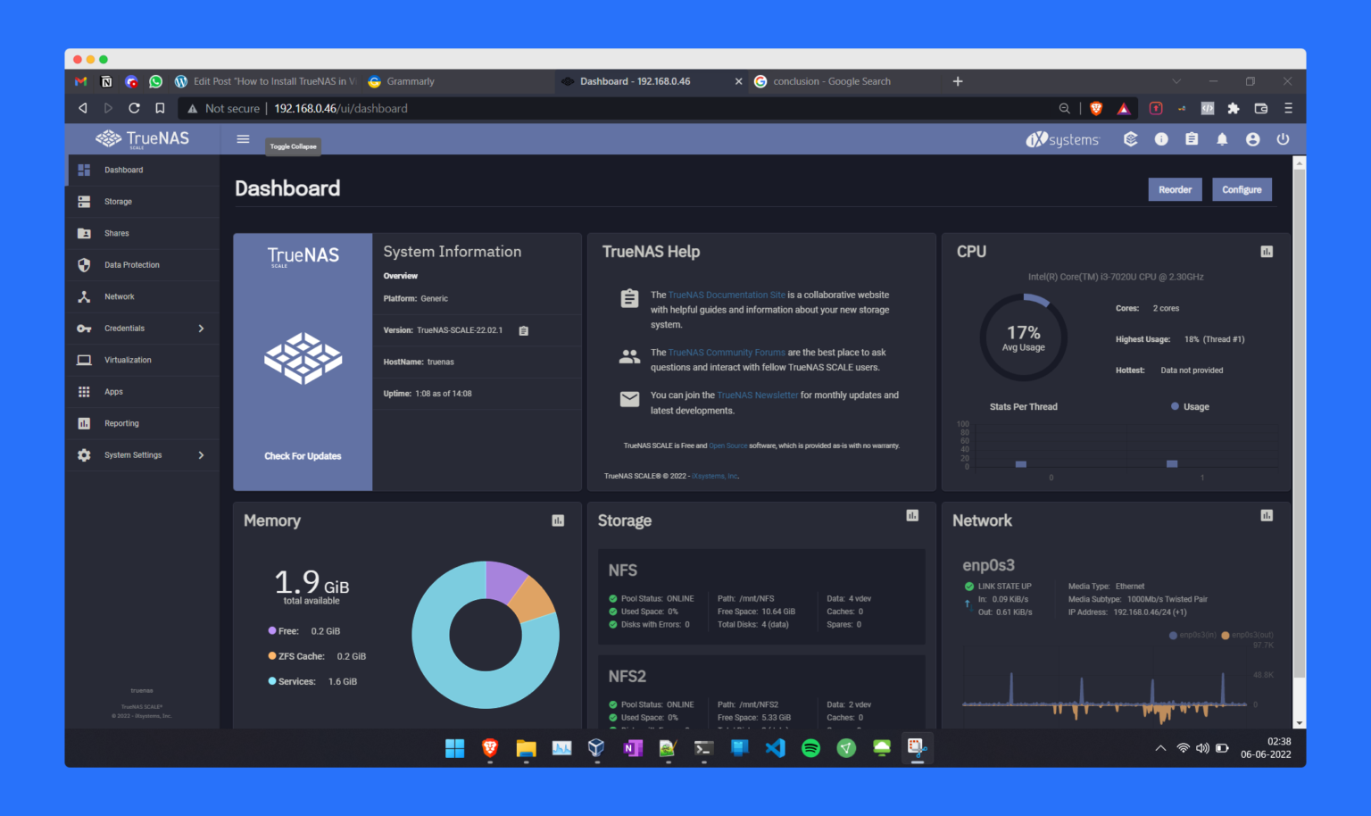 How to Install TrueNAS in Virtual Box - CorpIT